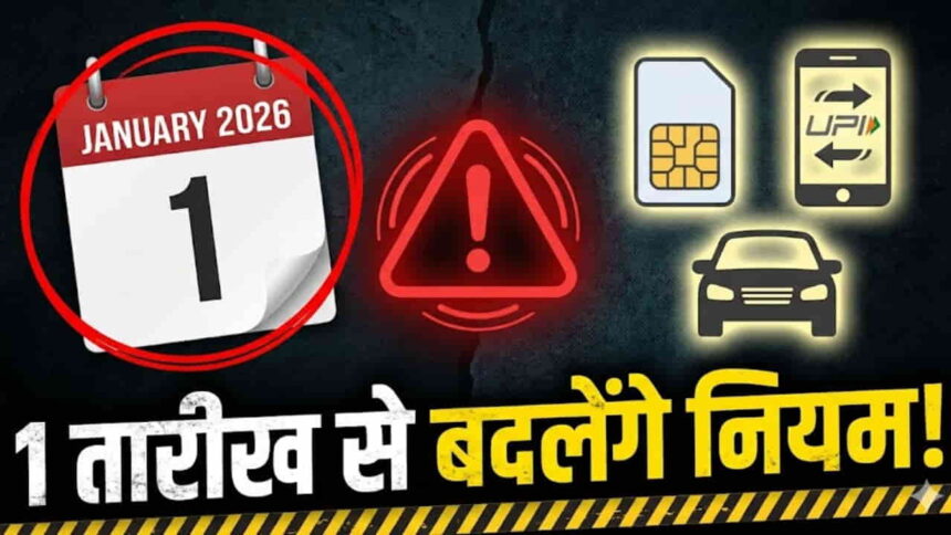 1 January 2026 New Rules: सावधान! 1 तारीख से बदल रहे हैं ये 5 बड़े नियम ...