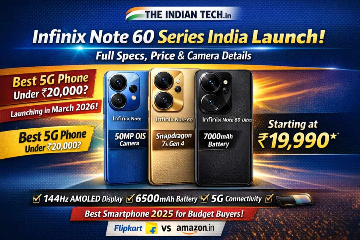Infinix Note 60 Series India Launch: Full Specifications, Price ...