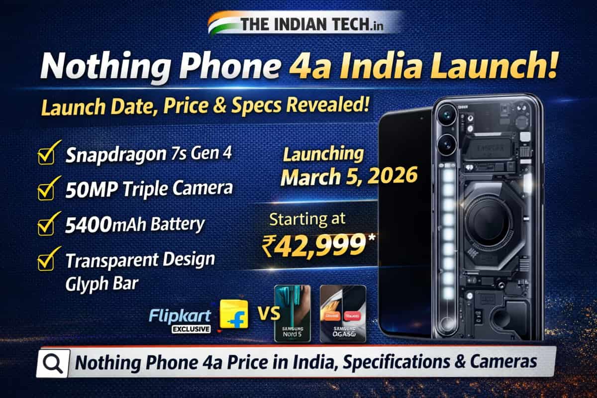 Nothing Phone 4a India Launch: Price, Specifications, Camera, and ...